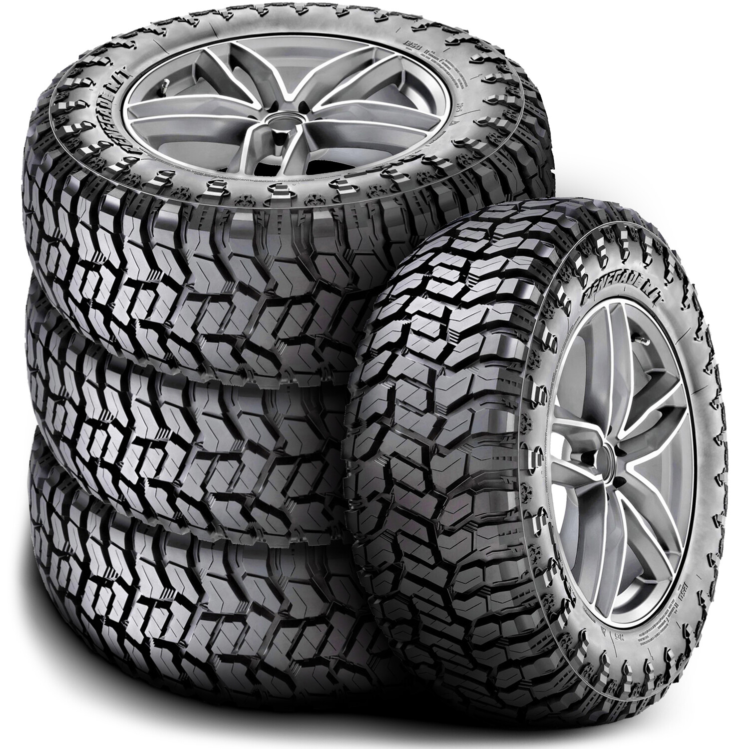 Tire LT 37X13.50R22 Radar Renegade R/T RT Rugged Terrain Load E 10 Ply ...