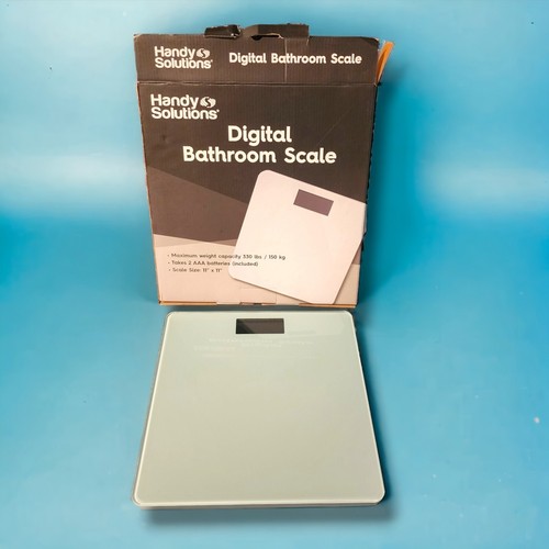 Handy Solutions Digital Bathroom Scale 11" x 11" Max Weight 220 lbs ...