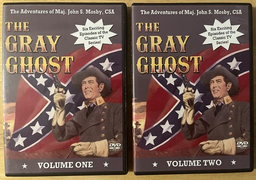 The Gray Ghost Volume 1 & 2 DVD, Tod Andrews, Phil Chambers, Civil War ...