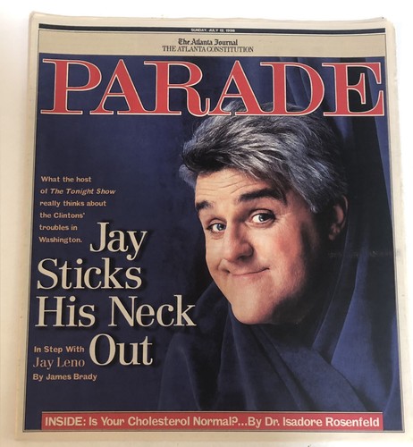 July 12 1998 Parade Magazine Jay Leno | eBay