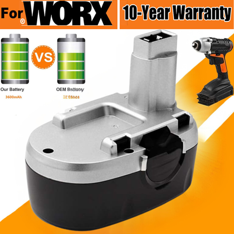 18 Volt For Worx WA3152 18V NIMH Battery WA3127 WG150 WG152 WG153 WG250 ...