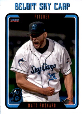 2023 Beloit Sky Carp Choice #26 Matt Pushard Bangor Maine ME - NM ...