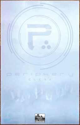 PERIPHERY Clear Ltd Ed RARE New Tour Poster +Sticker! Progressive Metal ...