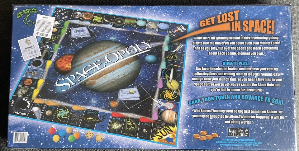 Space-Opoly Property Trading Board Game Out Of This World 2004 Late For ...