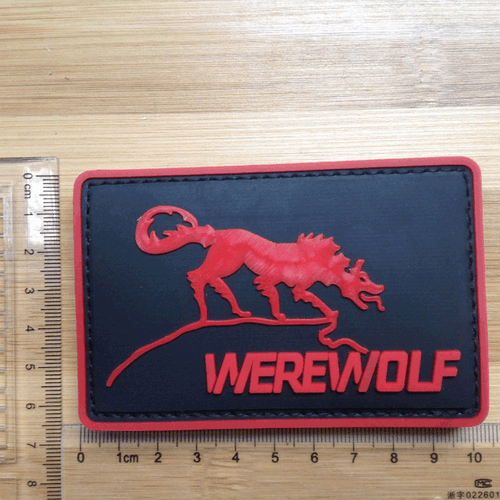 Werewolf Patch OPWW operation werewolf 3D PVC Wolf Rune Werwolf Hook ...