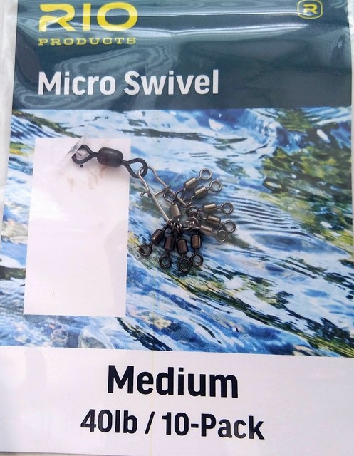 RIO Micro Swivel Fly Fishing Medium 40lb 10 Pack High Quality Very ...
