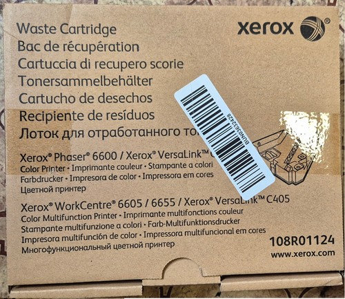 Xerox Waste Bottle 108R01124 WorkCentre 6605, 6655 Phaser 6600 ...