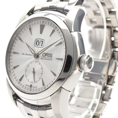 【NEAR MINT】ORIS 7549 Artelier Automatic Big Date Small Seconds White ...
