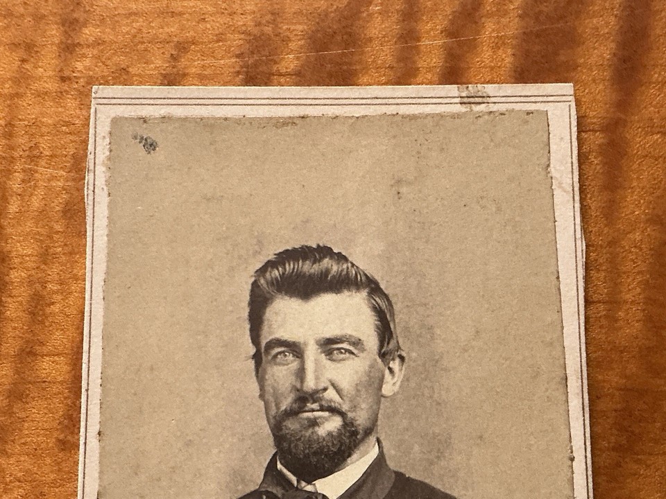 Civil War CDV Photo LT. Col. Hubert Anville McCaleb ID’d Colored ...