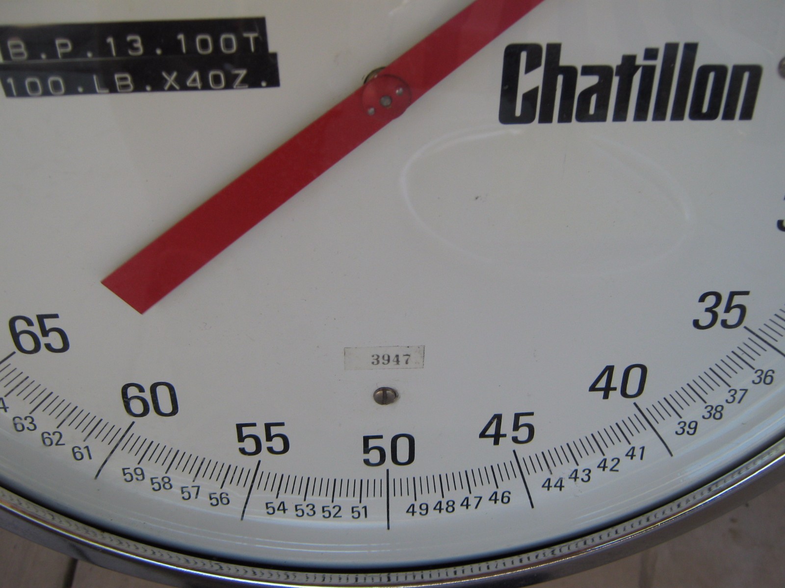 CHATILLON Platform/Dial 15" commercial/mechanical scale #3947, classic ...