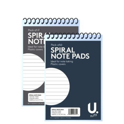 A6 Spiral Notepads - 3 Pack Lined A Paper Ruled Office Jotter Pad ...