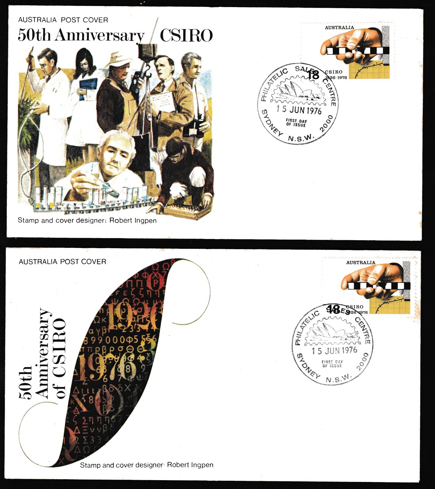 1976 50th ANNIVERSARY CSIRO DECIMAL STAMP FIRST DAY COVERS #2202 | eBay