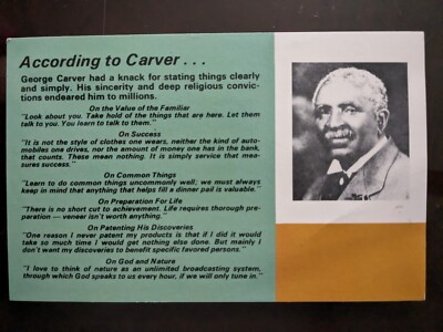 Quotations of George Washington Carver - Mid-Later 1900s, Rough Edges ...