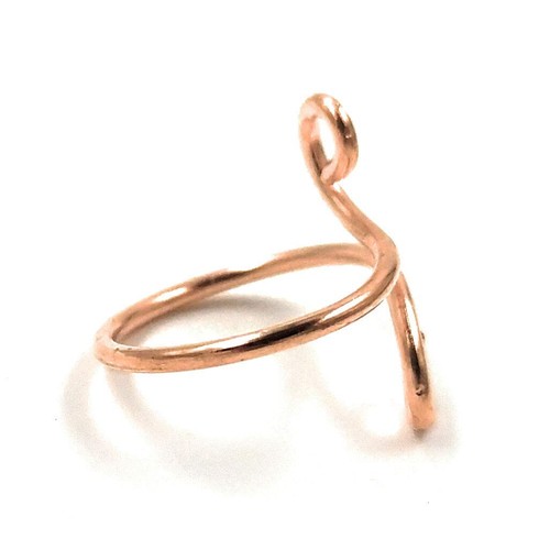 Adjustable Pair of Pure Copper Toe Rings for women Designer Prong ...