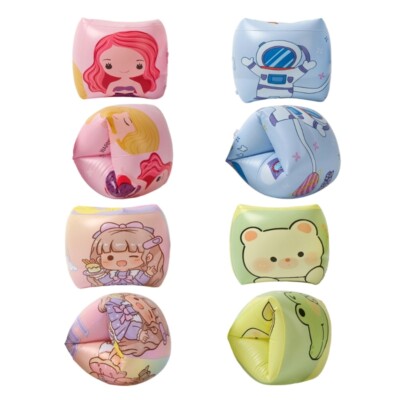 1Pair Arm Floaties Swimming Circle Pool Float Arm Band Inflatable Swim ...