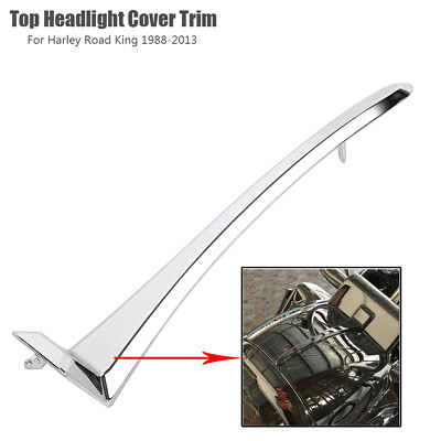 Nacelle Spear Top Headlight Cover Trim Fit For Harley Road King Classic ...