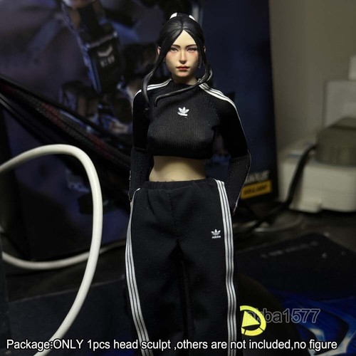 Premium 1/12 Scale Female Beauty Girl Head Sculpt Model For 6" Crazy ...