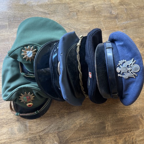 VINTAGE Uniform Cap Lot - Peter Kupper Jaycraft Marie Slama Albert ...
