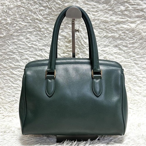 Vintage Coach 4410 Handbag Leather Moss Green Dark Green From Japan ...