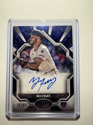 2025 Topps Tier One Grant McCray Baseball #Boa-Gm Break Out Auto Blue ...