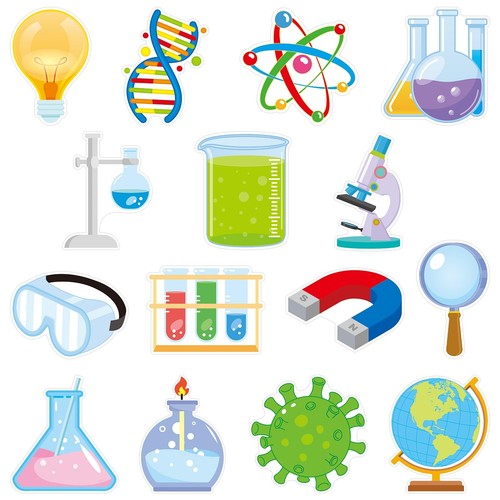 45 Pcs Science Cutouts 15 Desings Science Lab Accents Scientific Cut ...