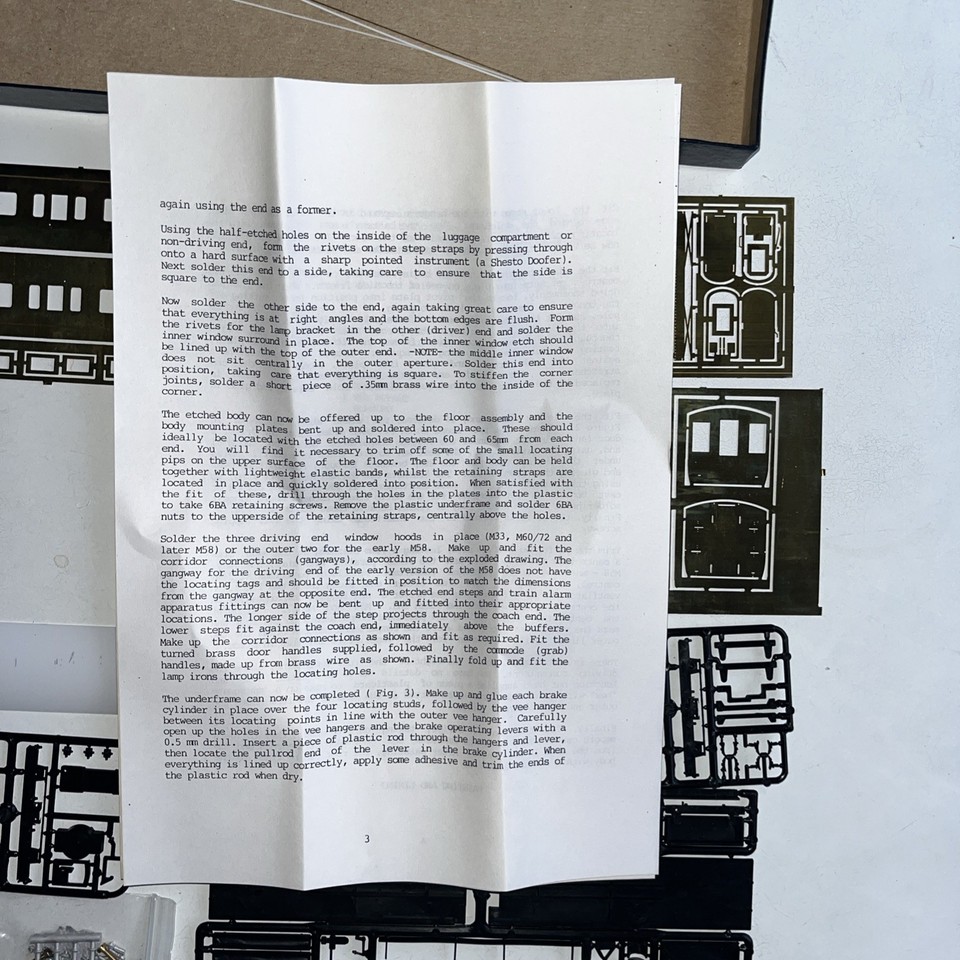 London Road Models LNWR 50’ coach Arc Roof open 3rd New Old Stock 4mm ...