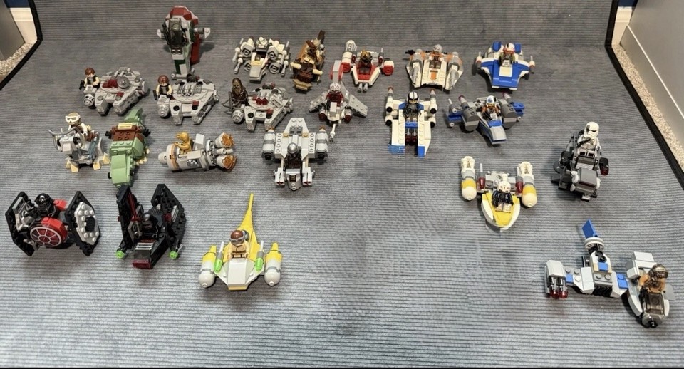 Lego Star Wars Microfighters Lot Of 22 With Minifigures!! | eBay