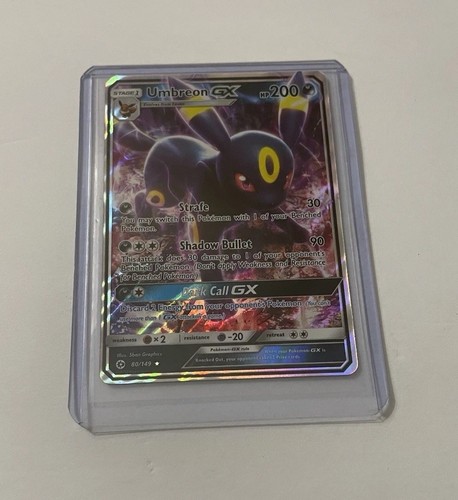Pokémon TCG Umbreon GX Ultra Rare Card #80/149 Sun & Moon Base Set NM ...