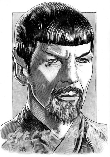 STAR TREK ORIGINAL ART "Mirror Universe Spock" by Spectroxart | eBay