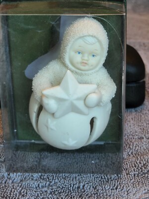 Snowbabies "FIRST STAR JINGLEBABY" Baby on Large Jingle Bell Holding a ...