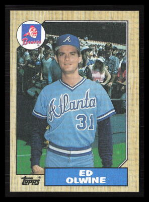 Ed Olwine 1987 Topps #159 Atlanta Braves | eBay