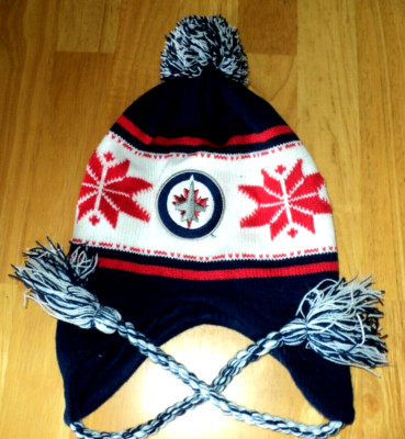 WINNIPEG JETS NHL Hockey NEW Budweiser Embroidered Logo Pom Pom Toque ...