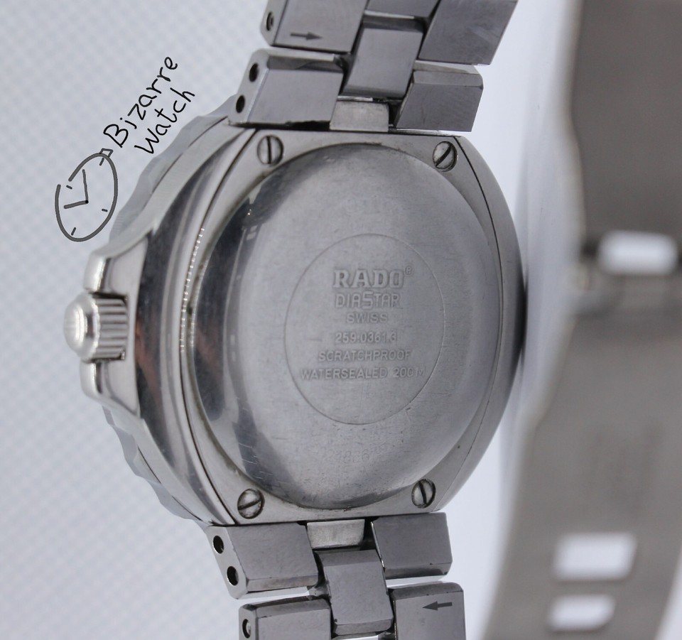 Rado Diastar 200M Diver 259.0361.3 Ceramic Watch ETA 955.612 | eBay