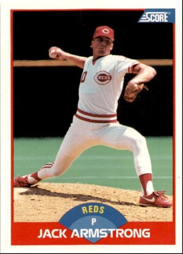 1989 Score Baseball Card Jack Armstrong Rookie A Cincinnati Reds #462 ...