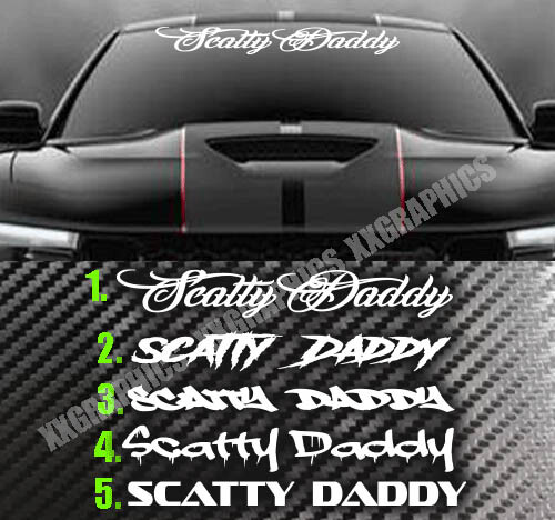 Scatty Daddy Windshield Decal Sticker Fits Dodge Charger Hellcat SRT ...