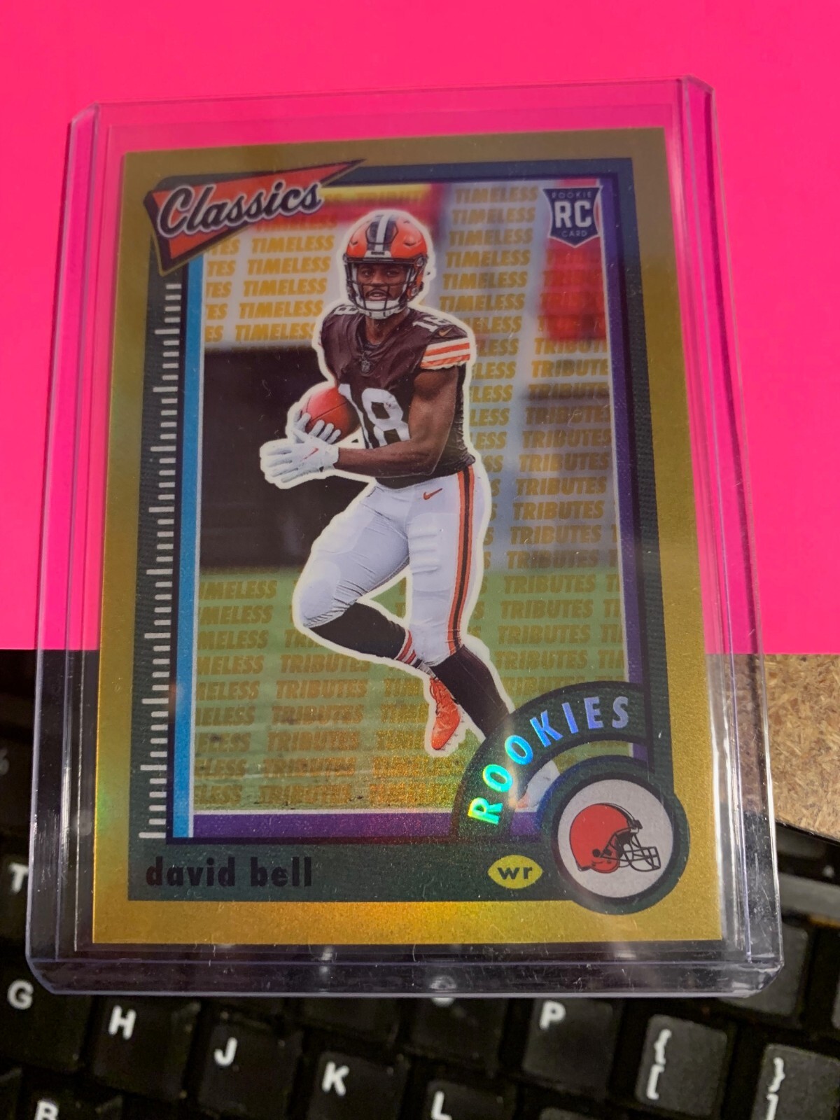 2022 PANINI CLASSICS DAVID BELL ROOKIE GOLD 34/60 ~ #178 BROWNS | eBay