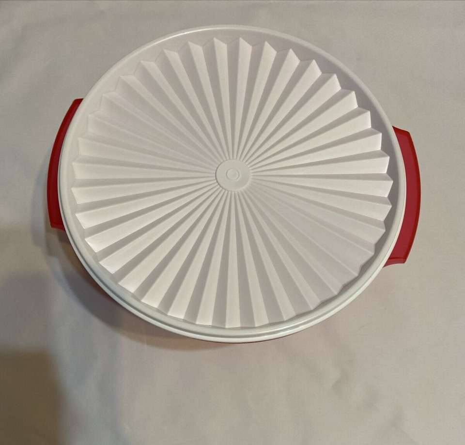 Tupperware Crushed Raspberry Servalier 8806 Large Serving Salad Bowl 10 ...