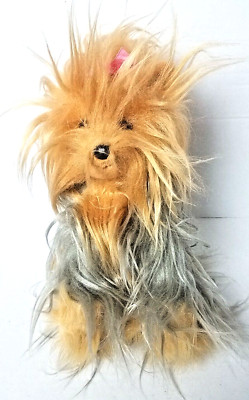 Ty 2006 Longhair Yorkie Mitsy Plush Brown / Silver Rare HTF Lifelike 11 ...
