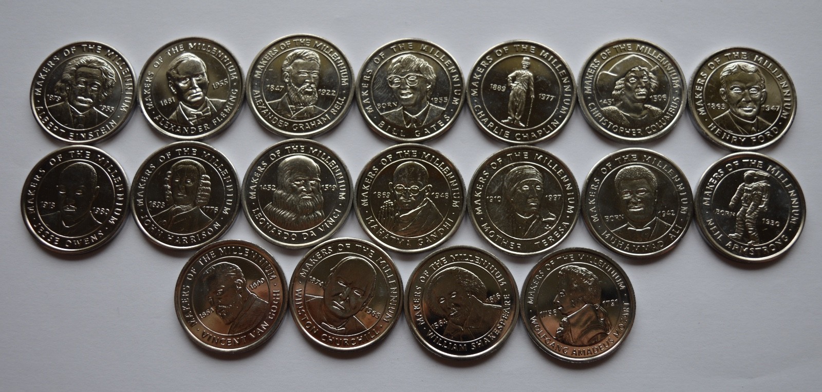 Makers of the Millennium Medal Coins Token Collection | eBay UK