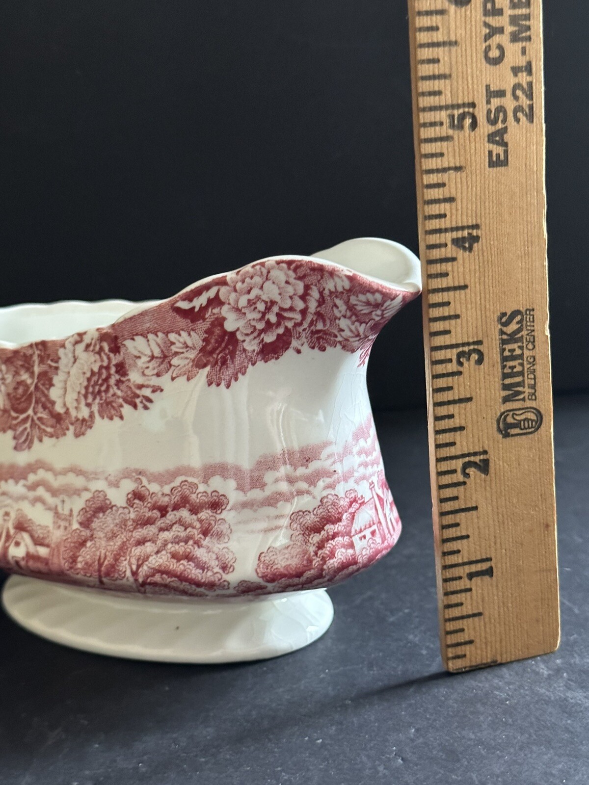 ENGLISH SCENERY PINK GRAVY BOAT ENOCH WOOD'S WARE ENGLAND SWIRL | eBay