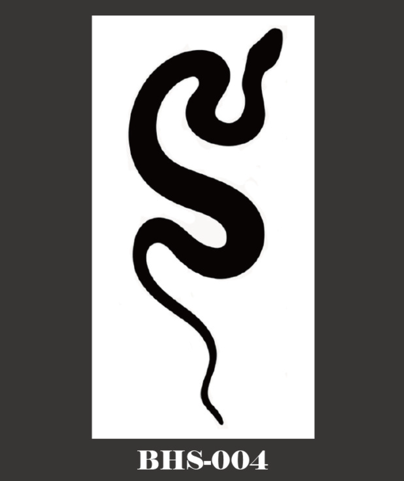 Set of 5 - Waterproof Temporary Tattoo Stickers Snake Rose Arm & Body ...