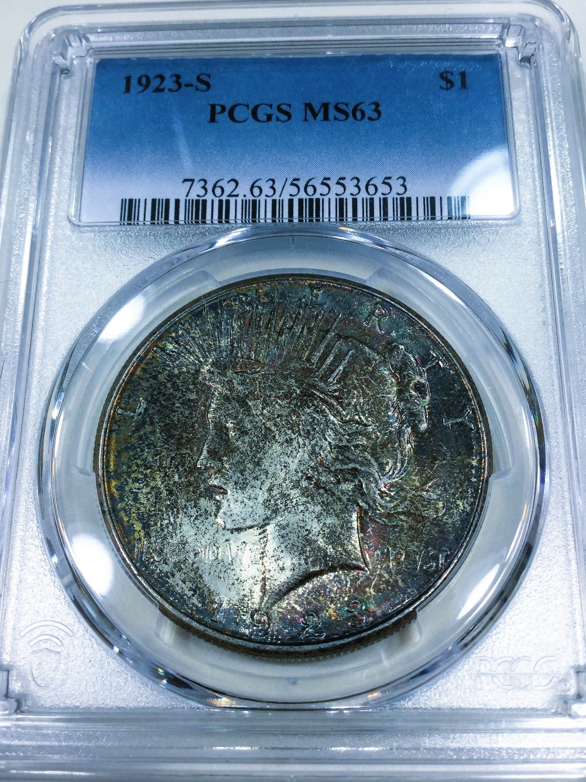 1923-S Peace Silver Dollar PCGS MS63 Beautiful Coin Rare Date Nice ...