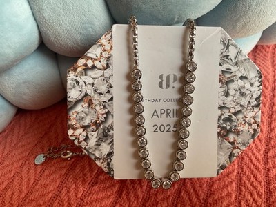 Bomb Party April Necklace - NK36920 "Yes, She's Yours" Diamond CZ On ...
