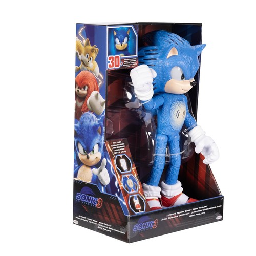 Sonic Hedgehog Ultimate Talking Sonic Figure 30+ Phrases Lights Sounds ...