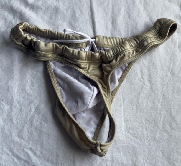 Charlie by MZ Matthew Zink Speedo Metallic Gold Grecian Ring Brief Men ...