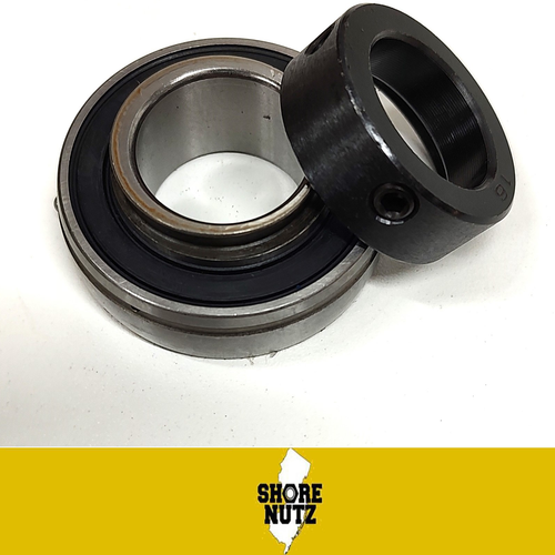 SA205-16G Insert Bearing 1" Bore RE-LUBABLE w/Eccentric Locking Collar ...