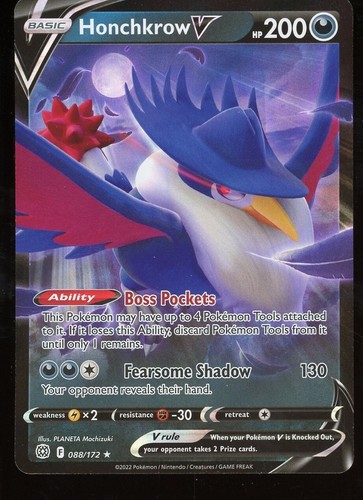Honchkrow V 088/172 Brillant Star 2022 Pokémon mint 2022 | eBay