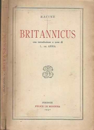 Britannicus. . Racine. 1931. . | eBay