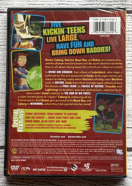Teen Titans: Volume 1: Divide and Conquer (DVD) for sale online | eBay