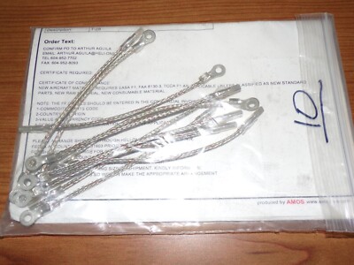 Airbus Helicopter Braided Bond Cables 993503-124 | eBay